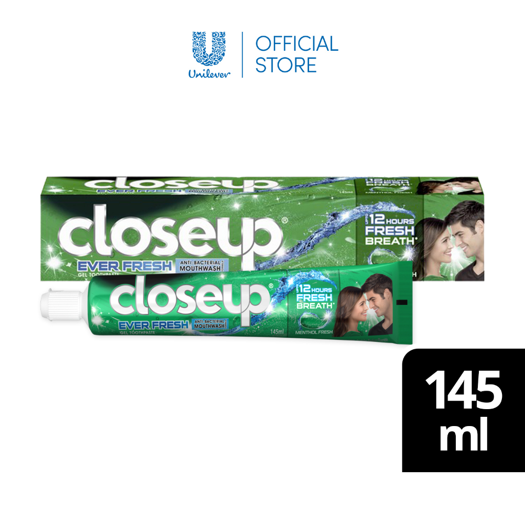 Closeup Gel Toothpaste with Antibacterial Zinc Menthol Fresh 145ml ...