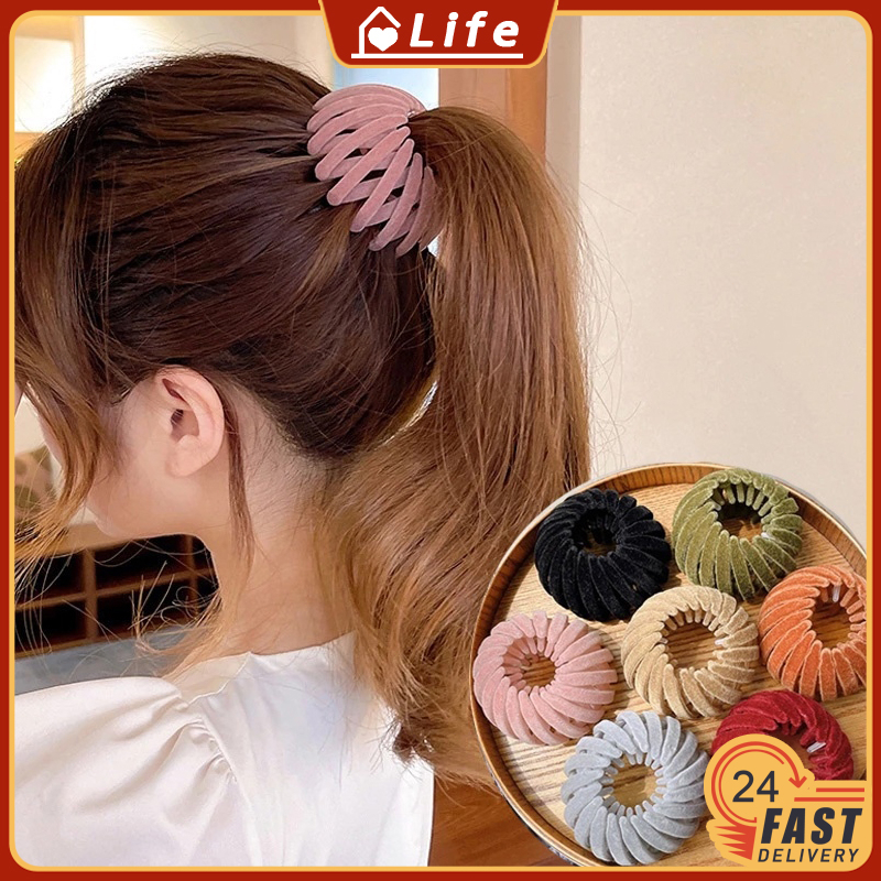 Rotating Hairband Lazy Magic Plate Hair Device Twist Clip Band Hair ...