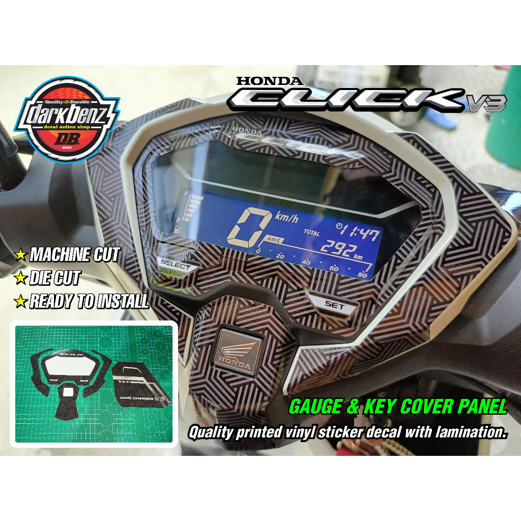 Honda Click Version 3 New Geo Concept Quality Printed Sticker Decals ...