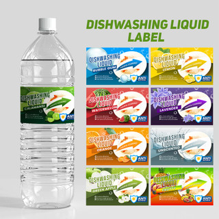 STICKER LABEL FOR DISHWASHING LIQUID | Shopee Philippines