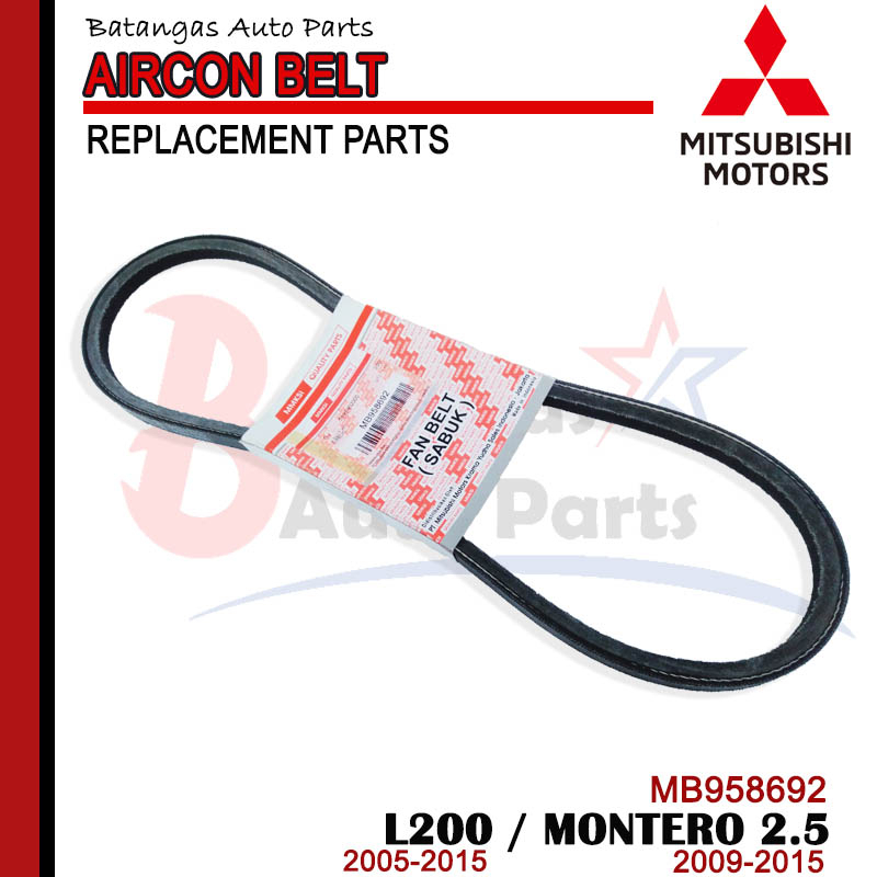 AIRCON BELT MITSUBISHI MONTERO 2.5 2009-2015 / L200 2005-2015 MB95862 ...