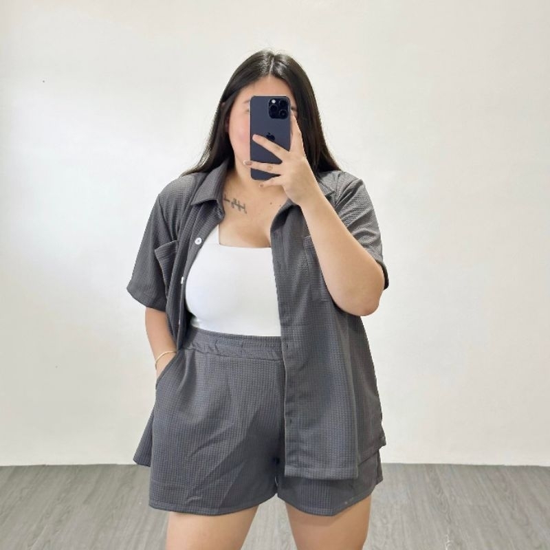 Cheapest Trendy Plus Size Coords | Blaire Coordinate ( Button down polo ...