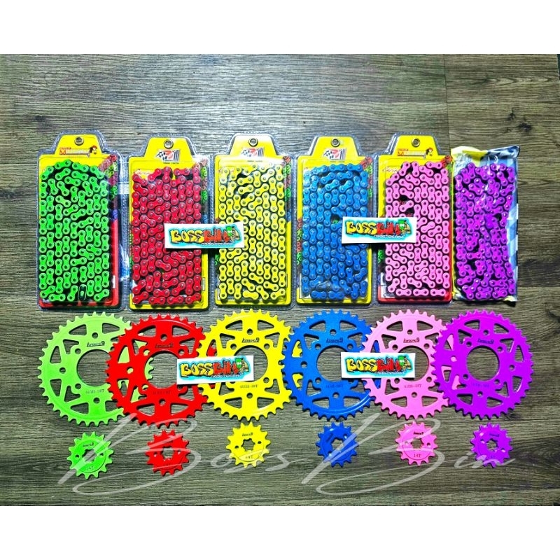 14-38 415 130L Colored Chainset For Raider150 Carb / Raider150 Fi ...