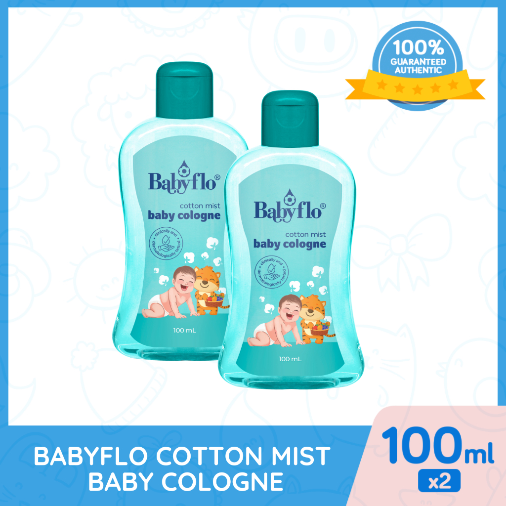 Babyflo Baby Cologne Cotton Mist 100mL x2 | Shopee Philippines