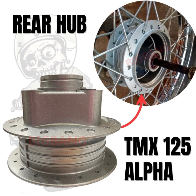 BIGBANG Motorcycle Rear Hub Honda Tmx 125 Alpha | Shopee Philippines