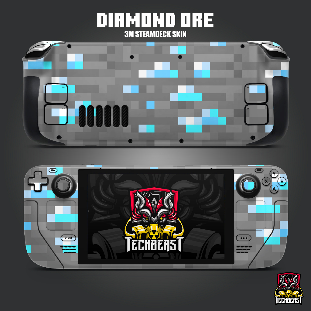 3M Steam Deck Minecraft Skin Custom Wrap Vinyl SD Techbeast | Shopee ...