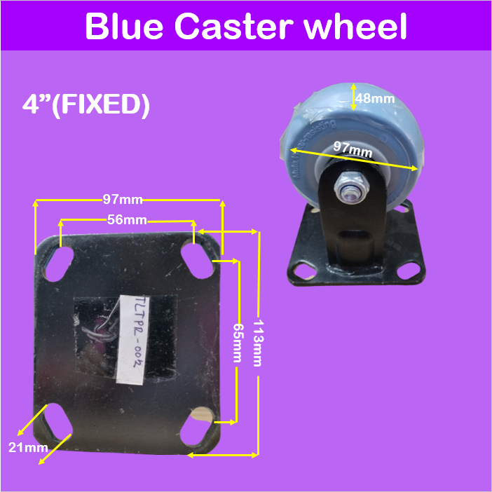 Mago 4-8'' Blue Caster Wheel Pushcart Wheel (200kg) | Shopee Philippines
