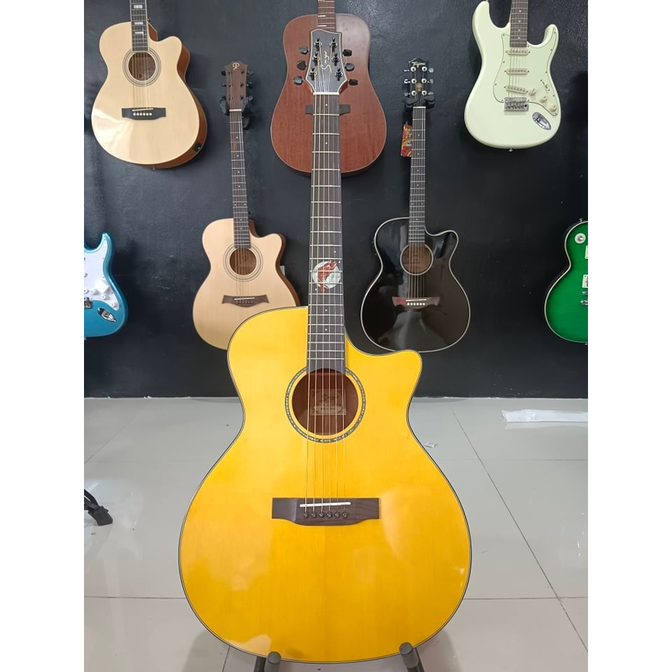 Smiger D10S-YN Solid Top Acoustic Guitar (Fishman Pick up) | Shopee ...