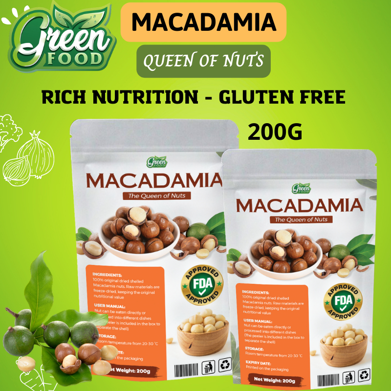 Macadamia Nuts Food Rich Nutrition Glunten Free Healthy 100% ORGANIC ...