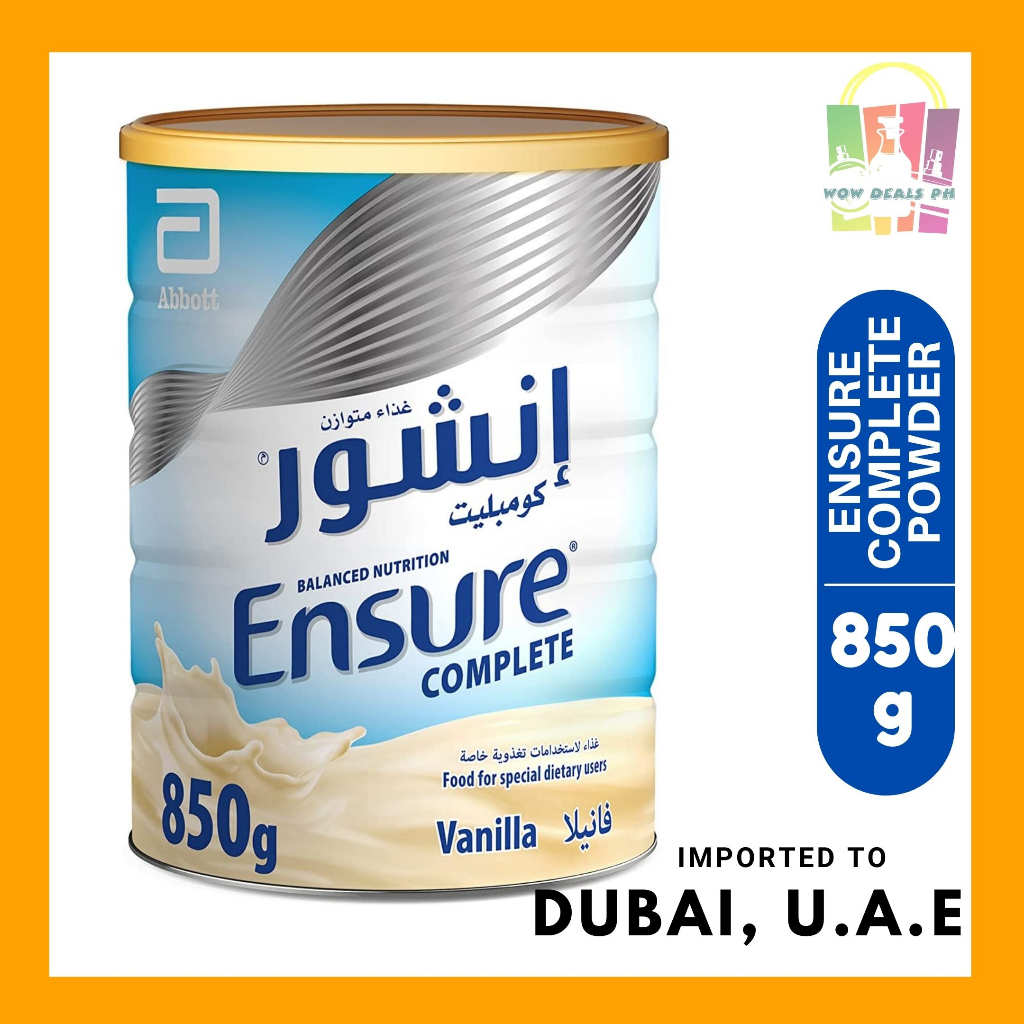 Ensure Complete Balanced Nutrition With Vanilla Flavour For Adults 850 ...