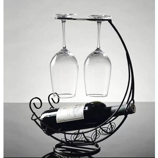 MOON TYP Wine Rack Shelf Hollow Stand 35cm Hanging Drinking Wine Bottle ...