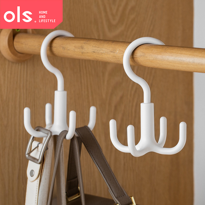 OLS Multifunctional Hanger Rotatable Multi-Hook 360-degree Rotating ...