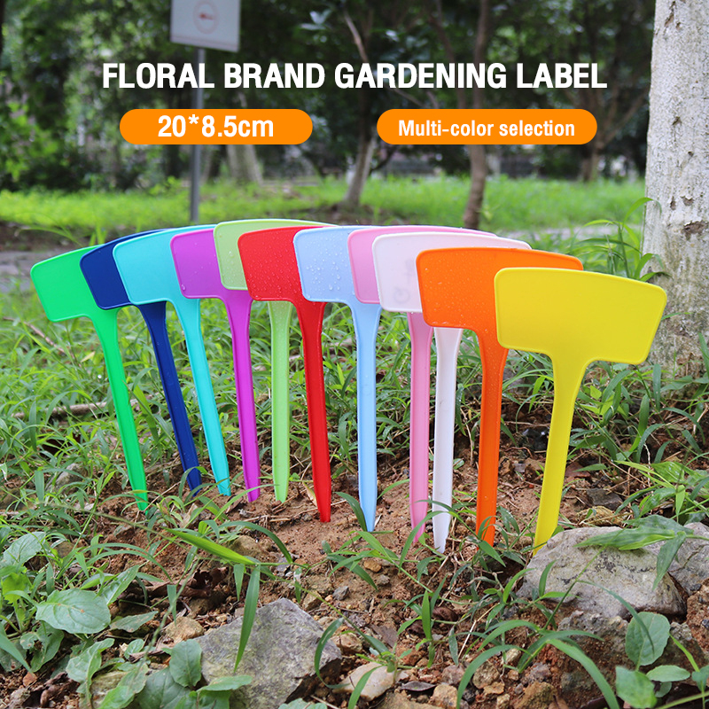 Fan card garden flower thickened plastic sign can write indicator plant ...