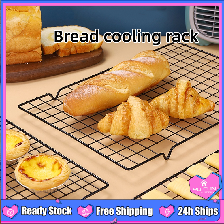 Yo-Fun Cooling Rack Non-Stick Baking Tray Rack Cake Pizza Bread Cookies ...
