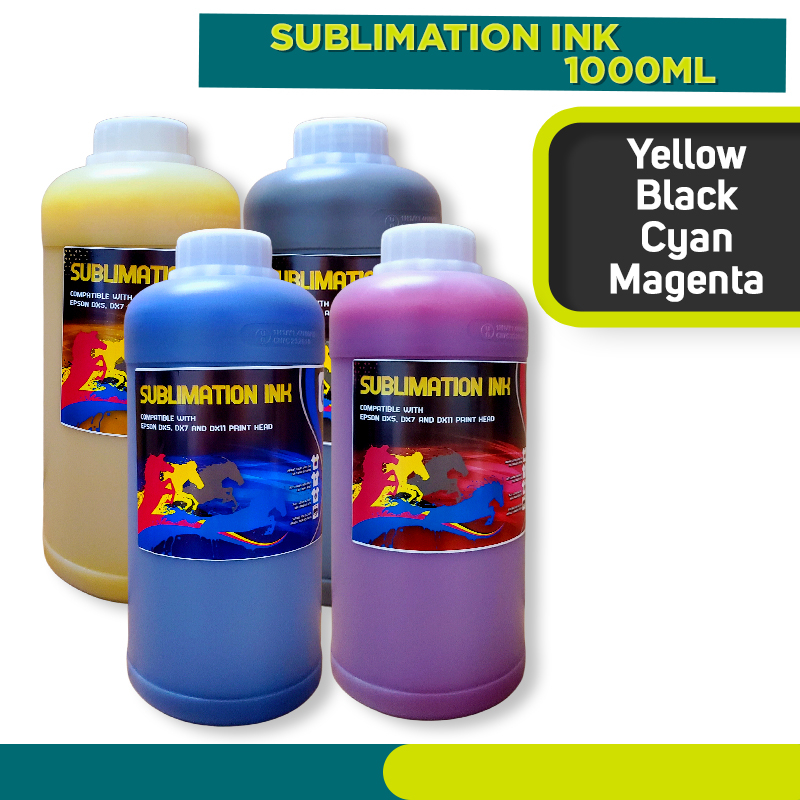 Sublimation Ink for Large Format Printer (DX5/DX7) CMYK 1liter | Shopee ...