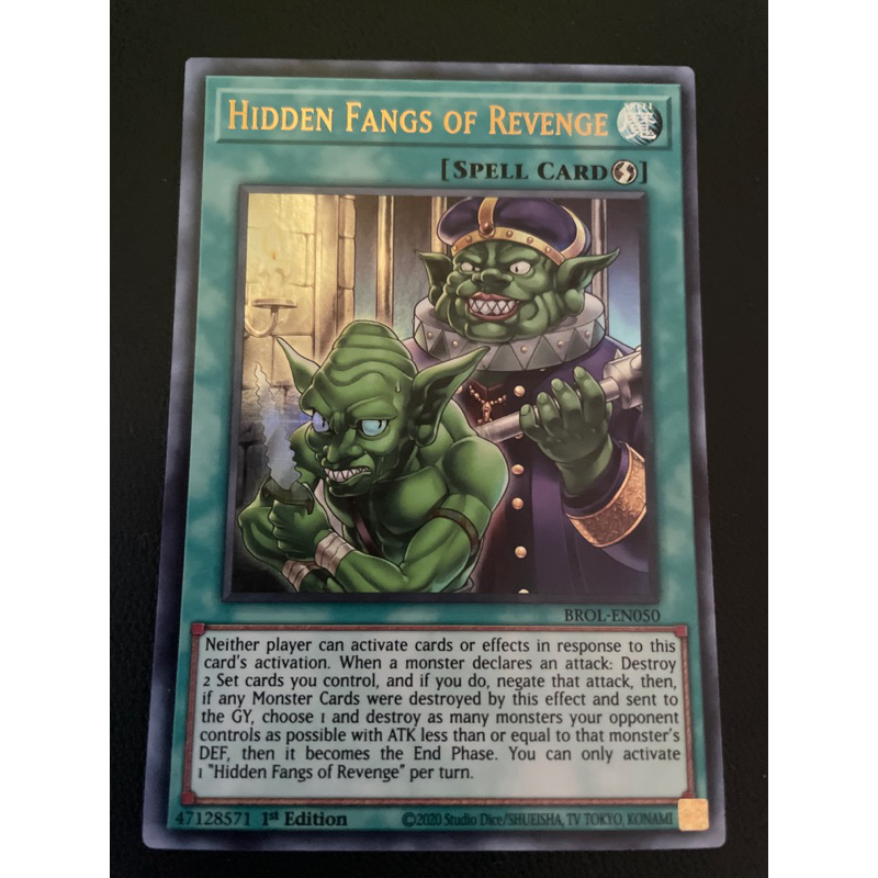 Yugioh - Hidden Fangs of Revenge (BROL) | Shopee Philippines