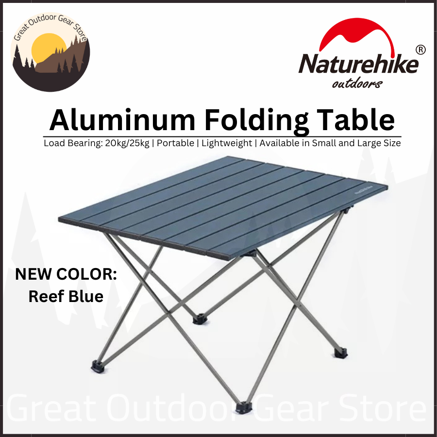 NATUREHIKE Camping Table Lightweight Portable Aluminum Alloy Outdoor ...