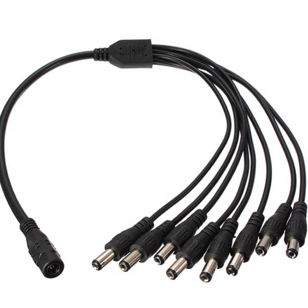 Splitter For Security Camera DC 12v 1 Female To 8 Male | Shopee Philippines