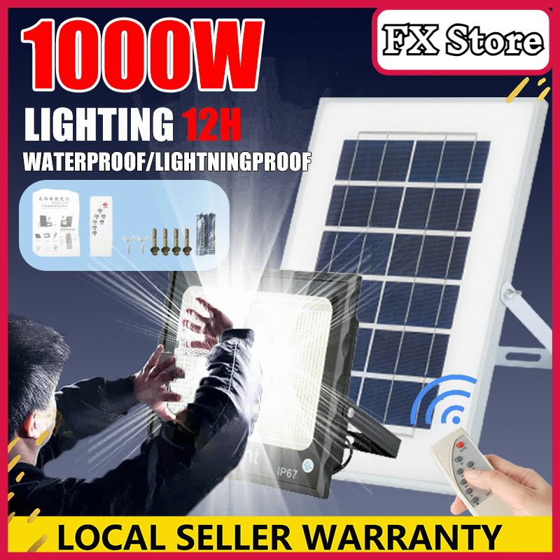 Solar Light Outdoor Waterproof 1000W Solar Light 500 watts Solar lamp ...