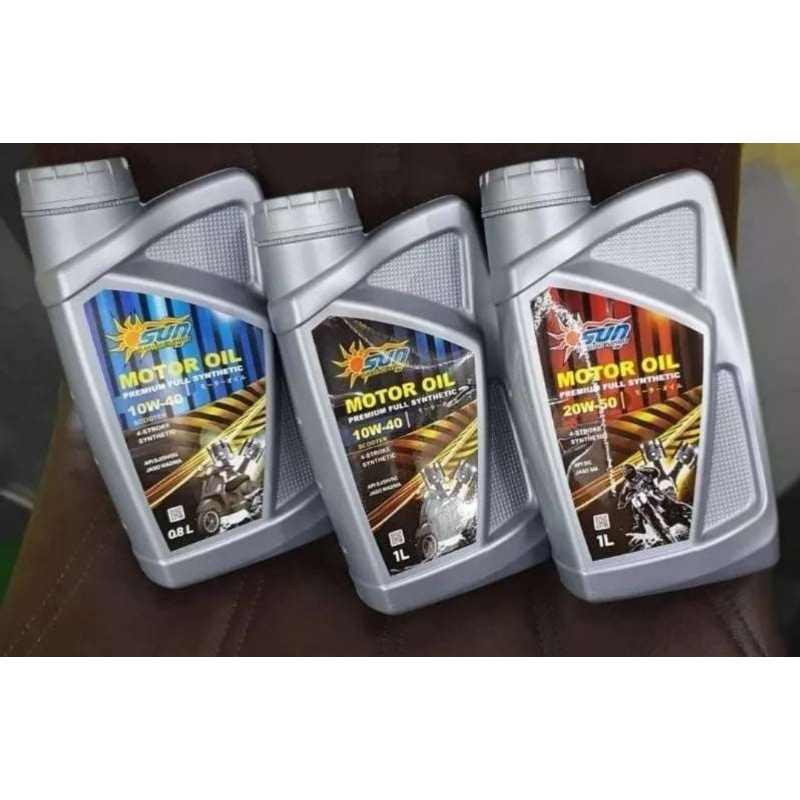 Sun Racing Motor Oil ( FULLY SYNTHETIC) 10W-40 & 20W-50 / 800ml & 1000 ...
