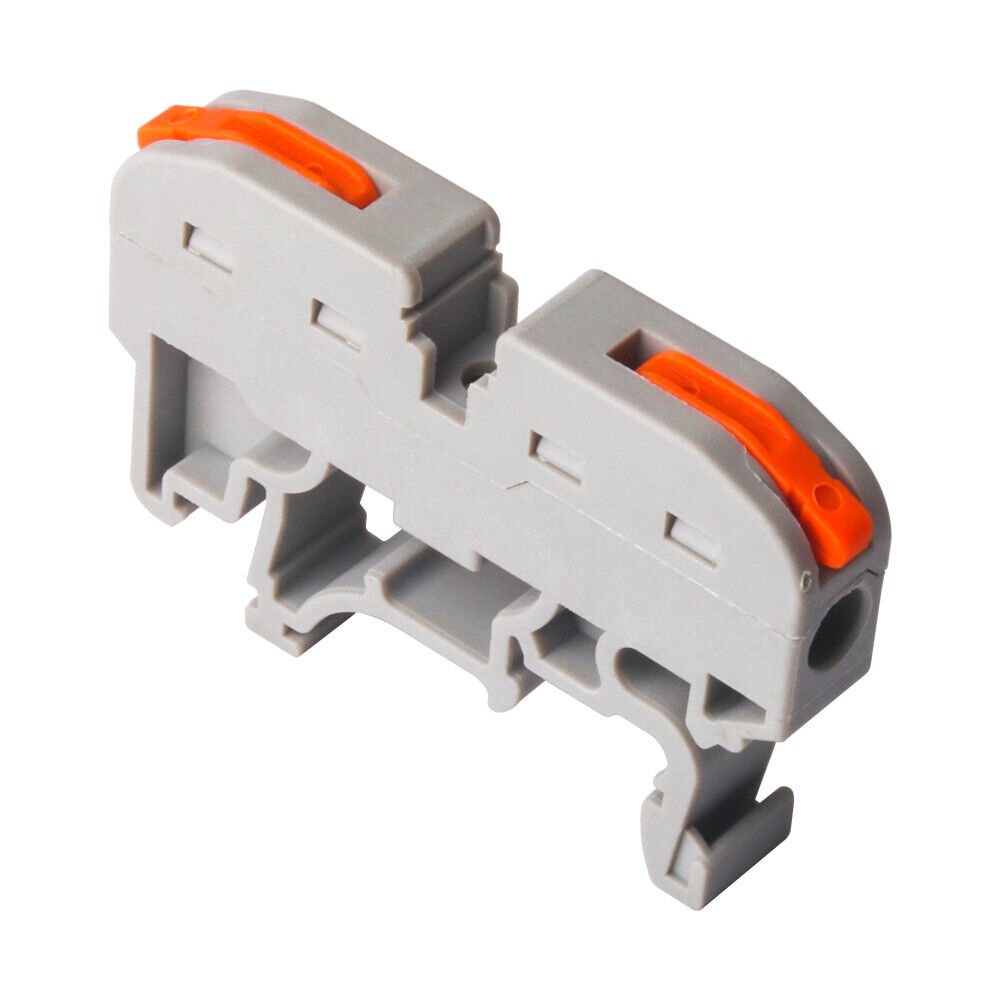 PCT 211, 222, 233 Gray Black din rail fast connection terminal press ...