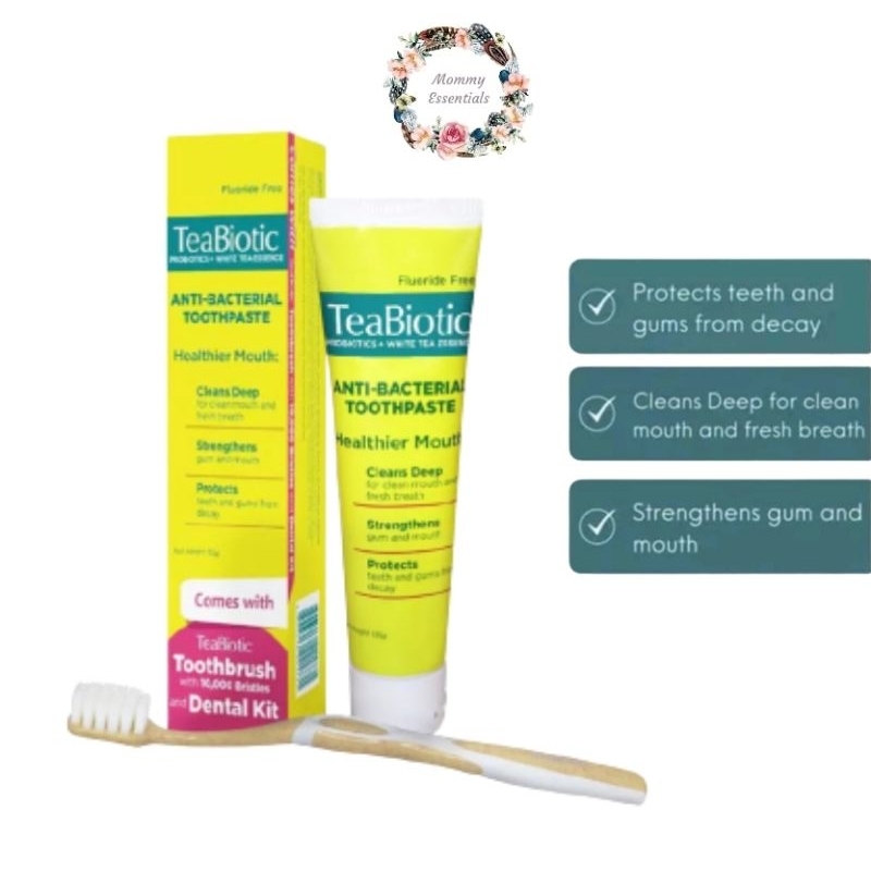 Teabiotic Antibacterial Toothpaste with White Tea Essence 135g ...