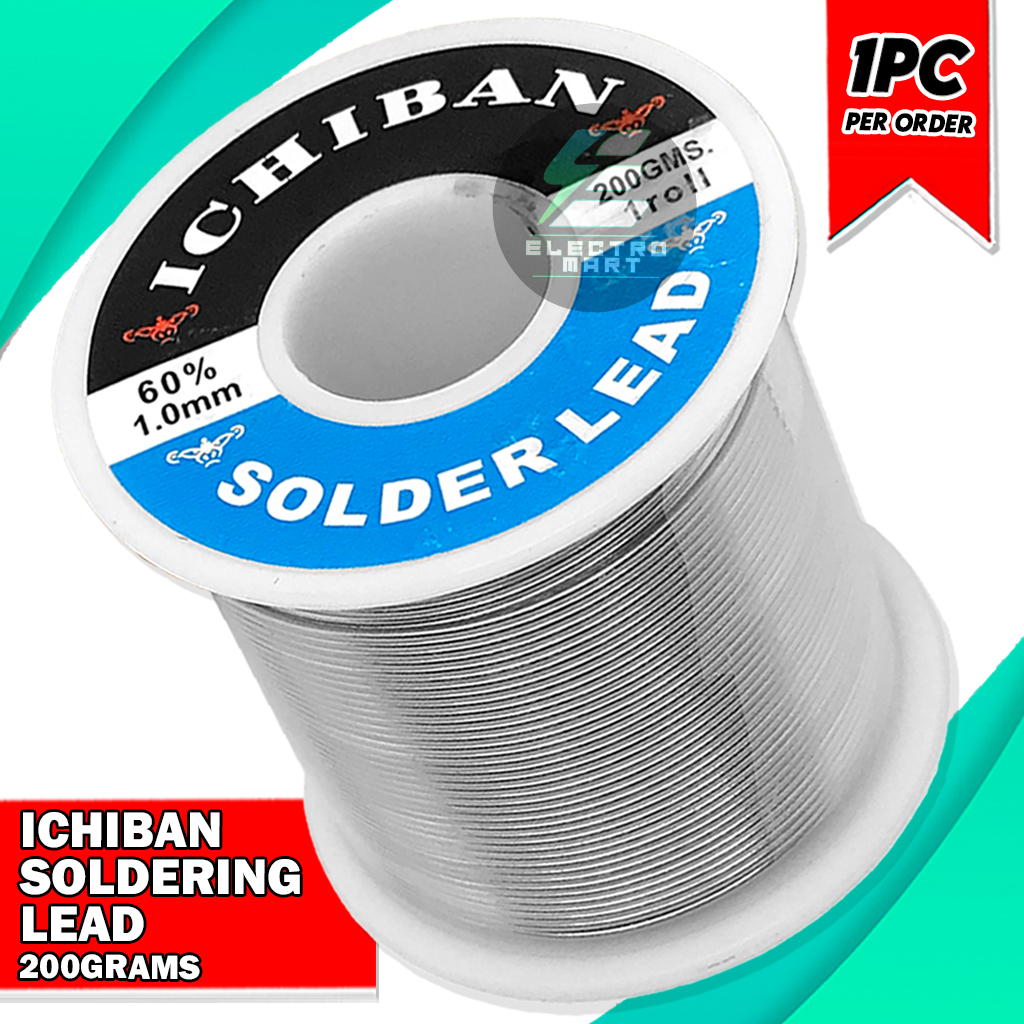E MART ICHIBAN Soldering Lead 200g 1.0mm – Electronics, PCB & DIY ...