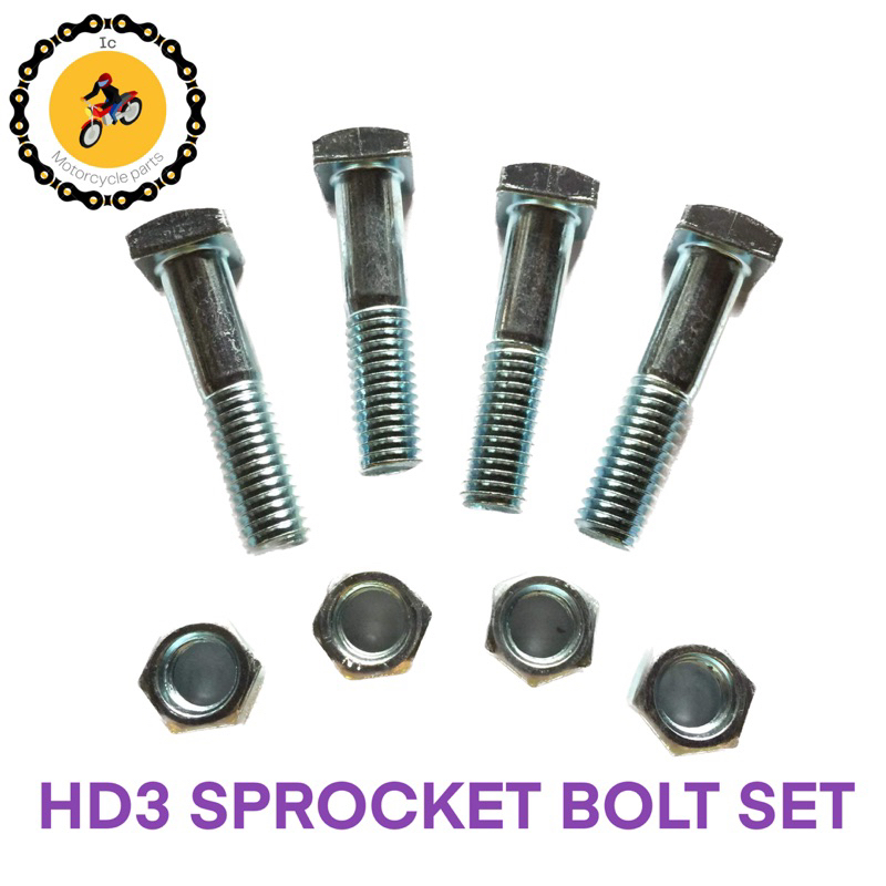 Hd3 sprocket bolt 1 set 4 pieces bolt and nut motorcycle parts quality ...