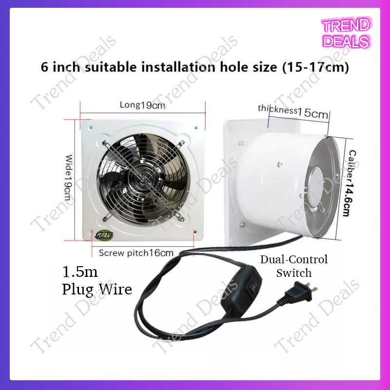 COD Reverse Exhaust fan 6/8/10/12in Ventilation fan Two-way exhaust fan ...