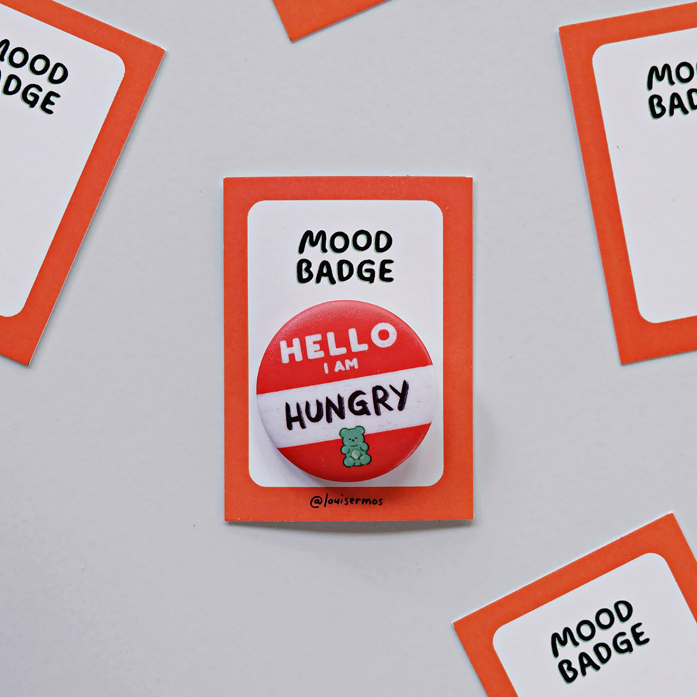 Mood Badge Matte Button Pins | Louise Ramos | Shopee Philippines
