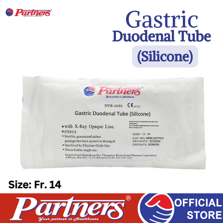 Partners Gastric Duodenal Tube FR. 14 (Ngt Silicone) - 1 Piece | Shopee ...