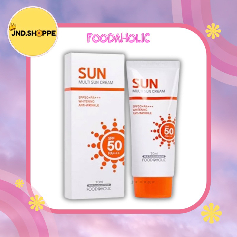 FOODAHOLIC Multi Sun Cream 70ml SPF50+++ | Shopee Philippines