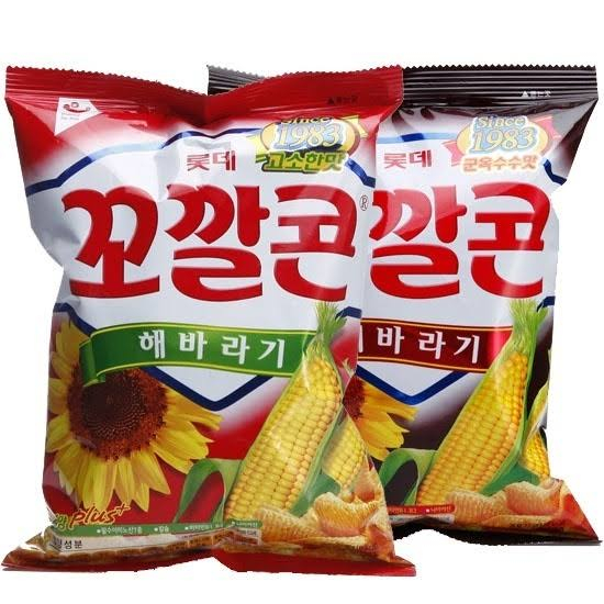 LOTTE KOKAL CORN SNACK 72g barbecue and original flavor | Shopee ...