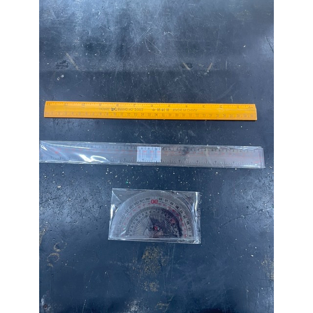 Plastic long ruler 30cm&plastic protractor/ school supplies | Shopee ...