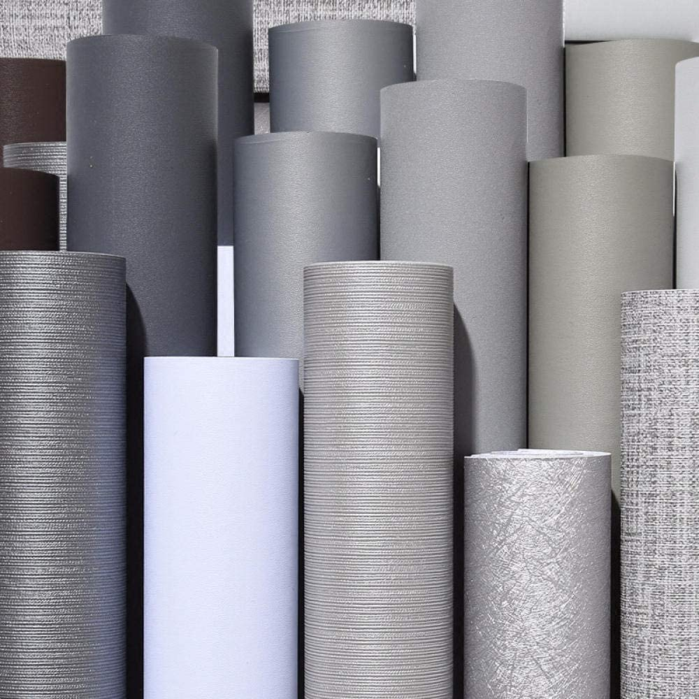 Aceking Wallpaper Gray Color Wall Sticker PVC Self Adhesive Waterproof ...
