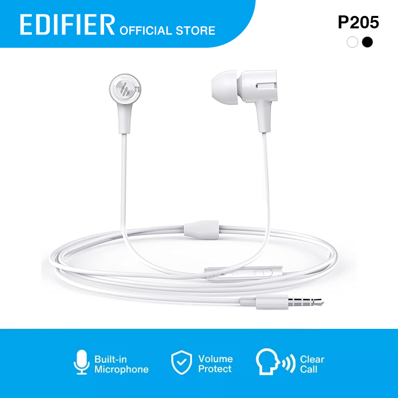 Edifier P205 Heavy Bass Built-in Microphone Volume Protect Dynamic ...