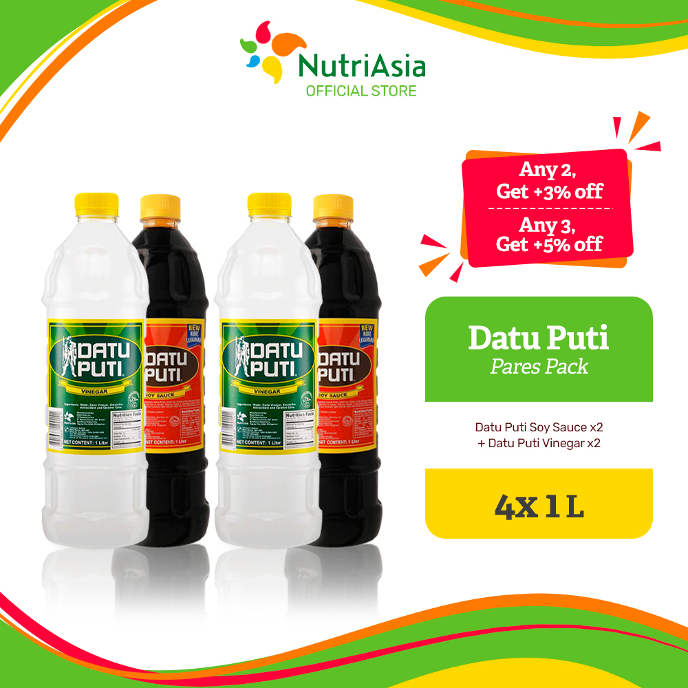 Datu Puti Pares Pack 1L Bundle of 2 | Shopee Philippines