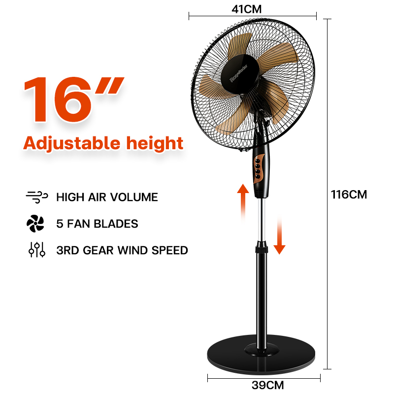 Electric fan 16 inch wall fan buy1 take1 portable stand fan with remote ...