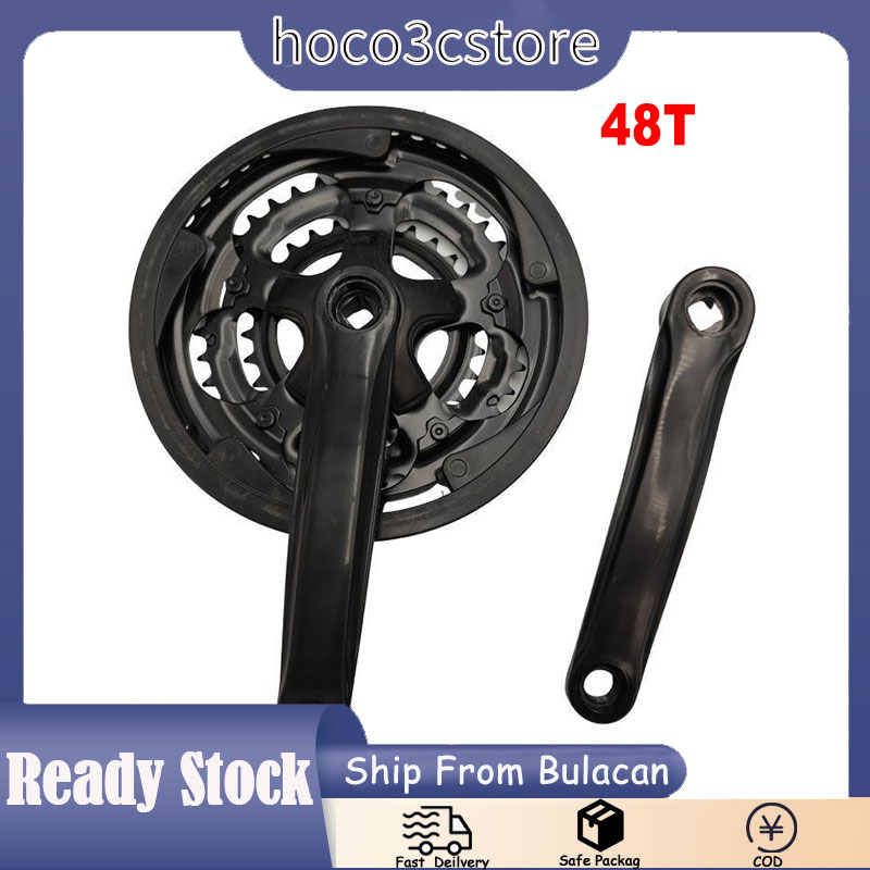 Mountain Bike Crangk 3x Set For 6/7/8 Speeds 42T 170mm MTB Steel Hand ...