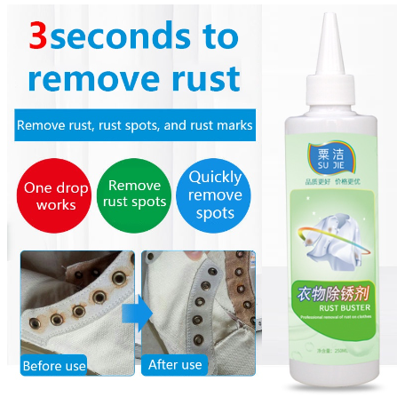Fabric Rust Stain Remover Clothes Cleaner Drop Clothing Cleansing rust ...