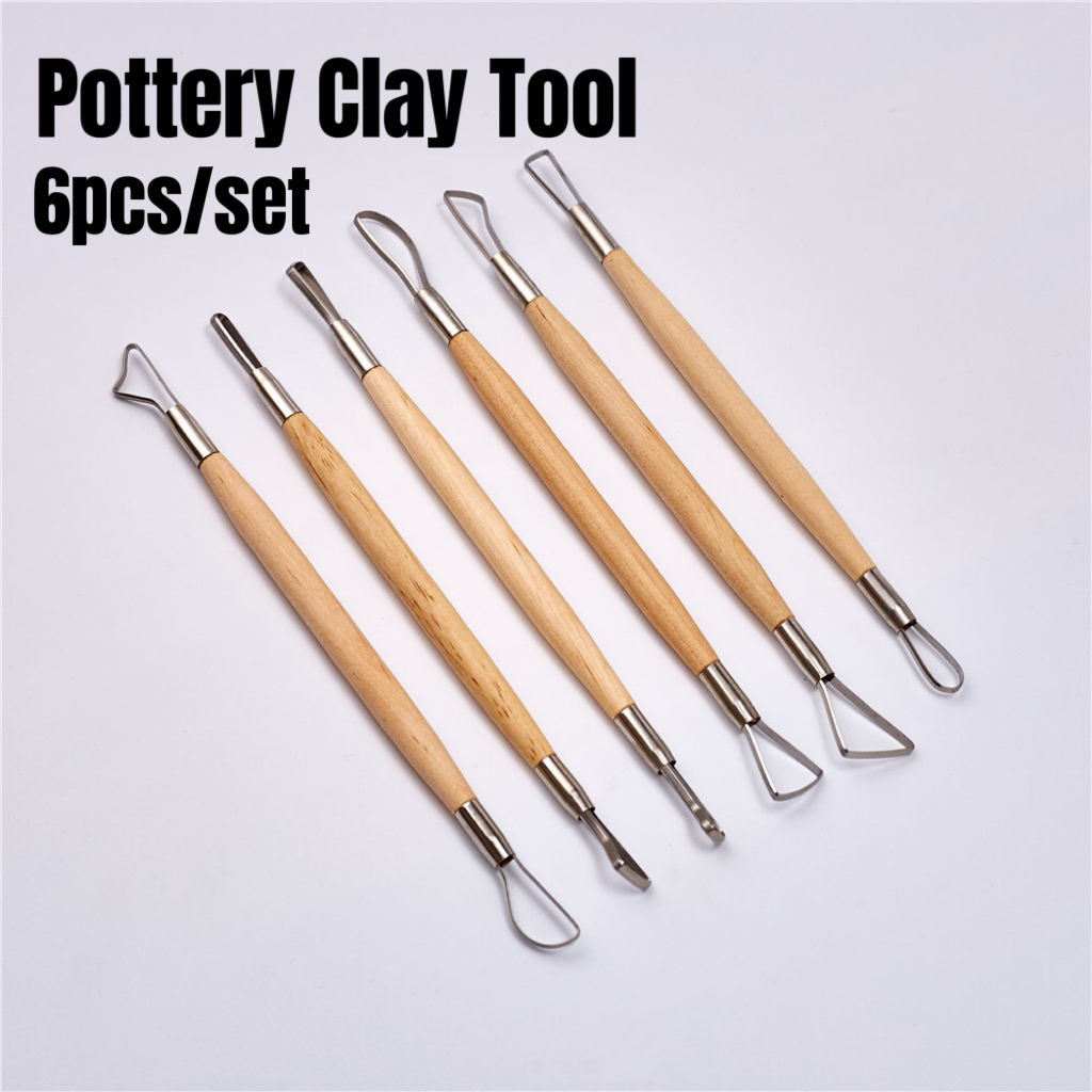 Double Sided Use Pottery Clay Tool Set (6pcs/Set) | Shopee Philippines