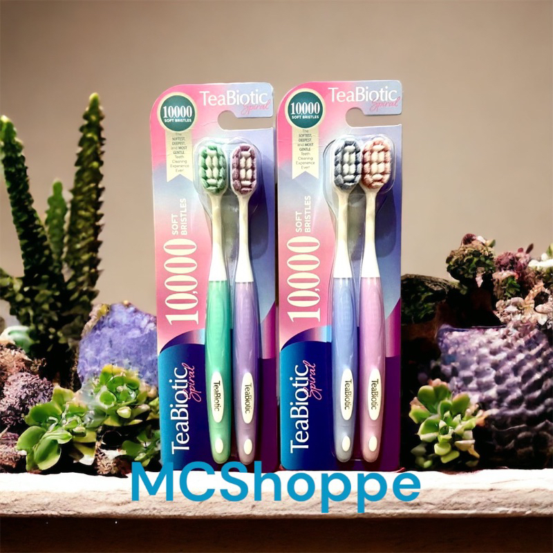 TeaBiotic Spiral Toothbrush(10000 Soft Bristles) | Shopee Philippines