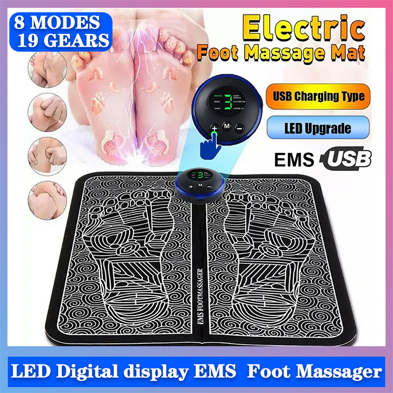 Japan technology/Machine Therapy Ems Electric Foot Massage Pad Mat USB ...