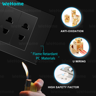WeHome Switch Outlet Wide Series Universal Socket Home Light Switch ...