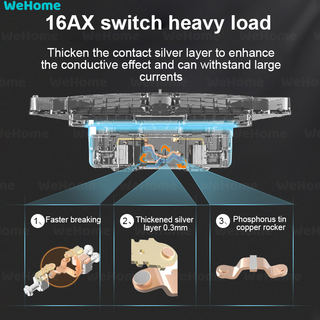 WeHome Switch Outlet Wide Series Universal Socket Home Light Switch ...