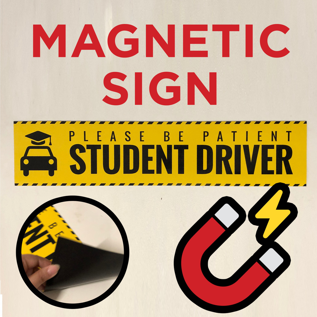 STUDENT DRIVER MAGNETIC SIGN | Shopee Philippines