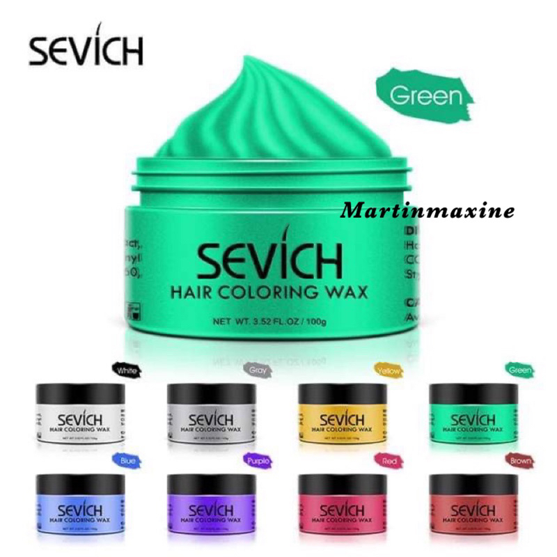 Sevich Hair Wax Color Styling Temporary Hair Dye Disposable Coloring ...