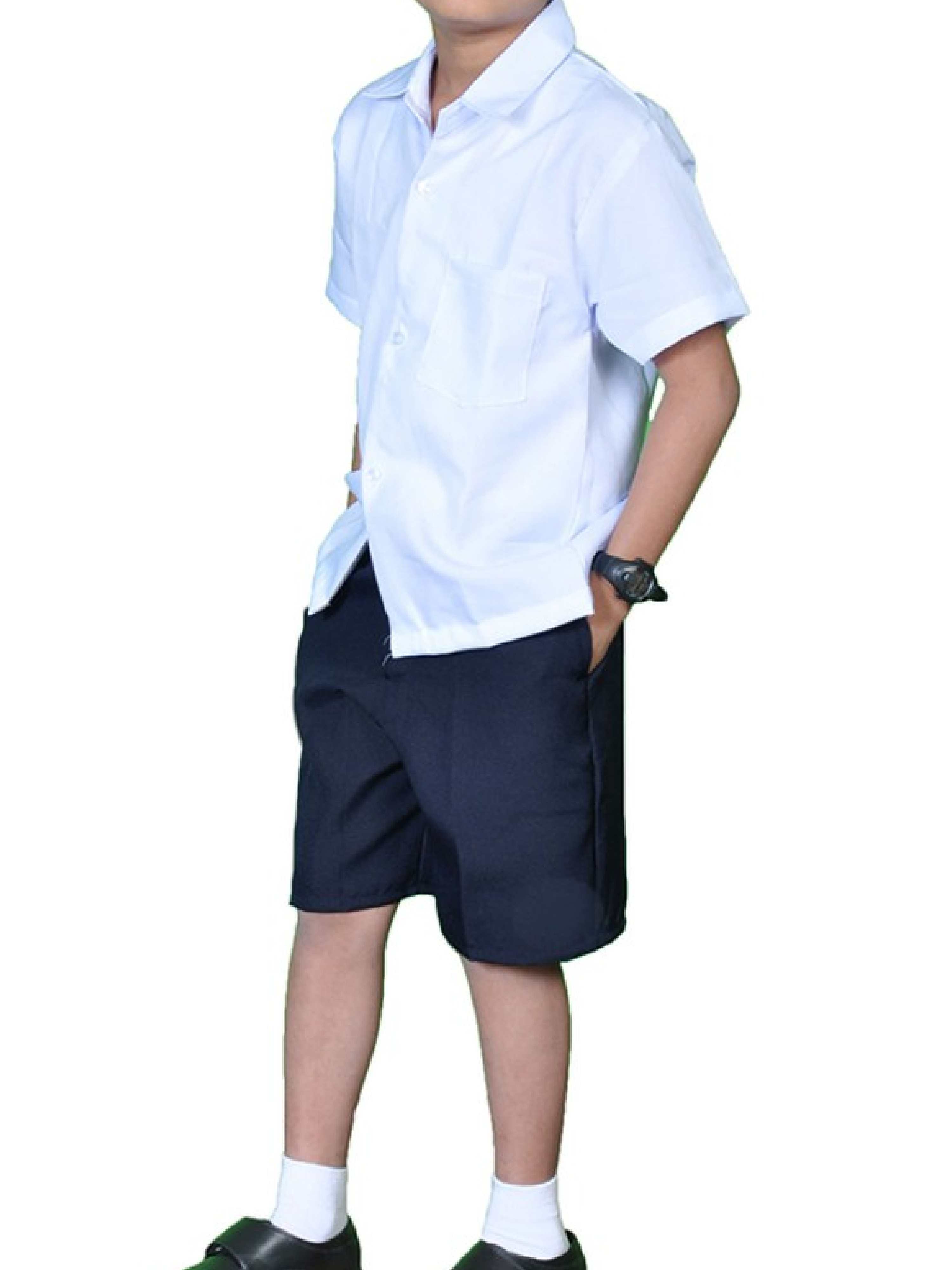 Navy Blue Short for Kids Elementary School Uniform for Boy | Shopee ...