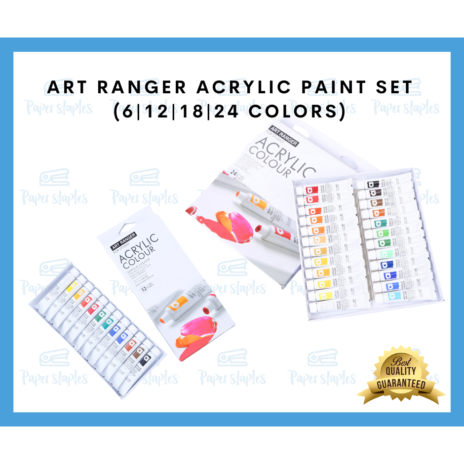 Art Ranger Acrylic paint (6|12|18|24 colors) | Shopee Philippines