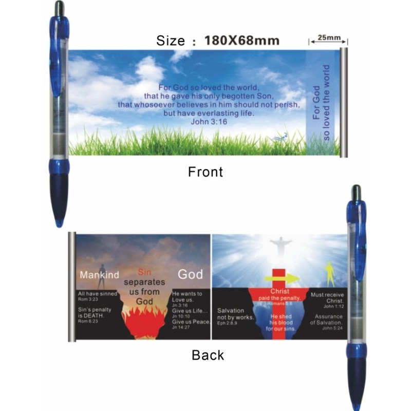 1 pc Bible verse gospel pen, for God so loved the World | Shopee ...